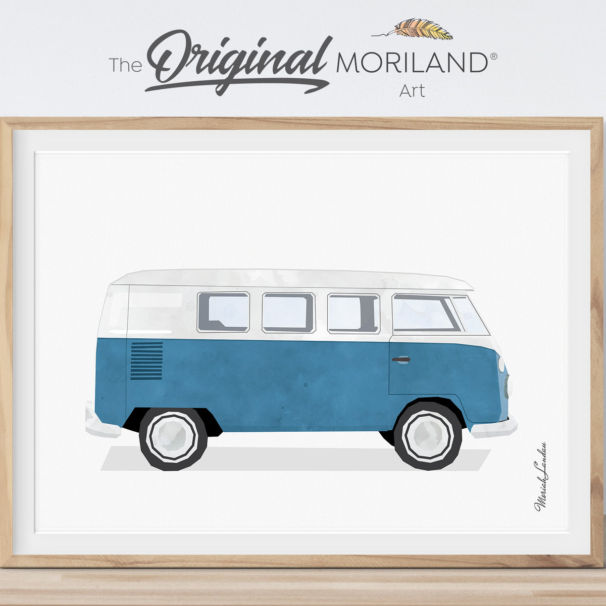 Vintage Blue Van Print - Printable Art – MORILAND