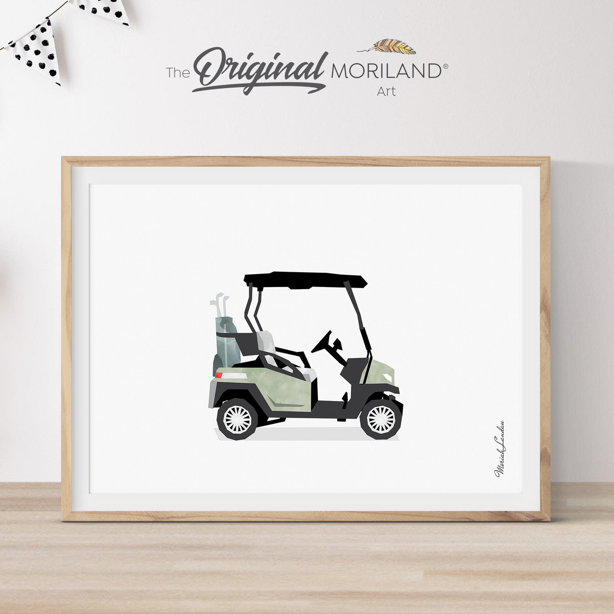 Sage Green Golf Cart Print - Printable Art – MORILAND