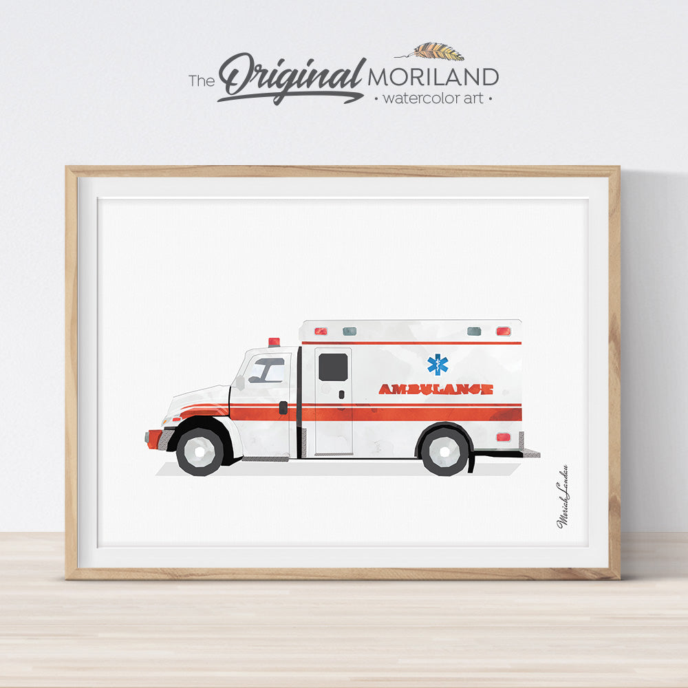 Ambulance Print - Printable Art – MORILAND