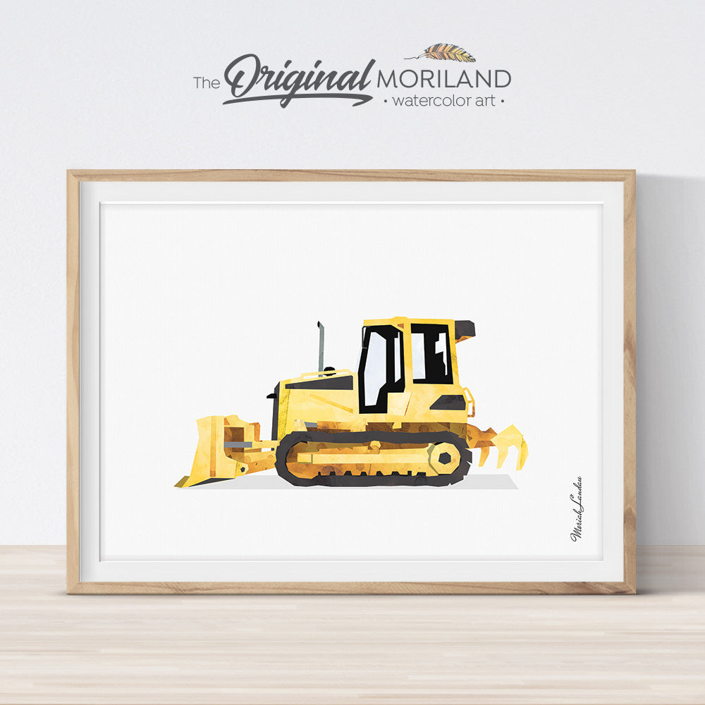 Crawler Bulldozer Print - Printable Art – MORILAND