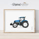 Blue Tractor Print - Printable Art – MORILAND