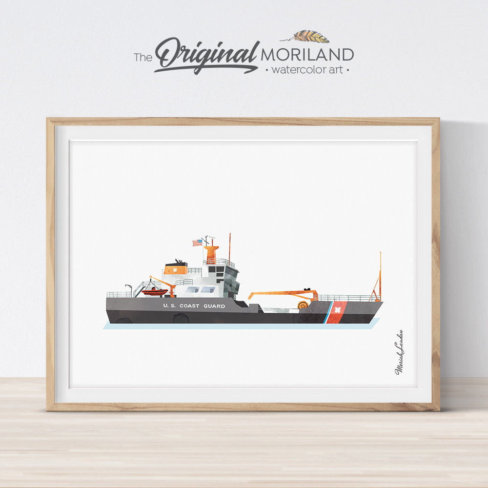 Coast Guard Ship Print - Printable Art – MORILAND
