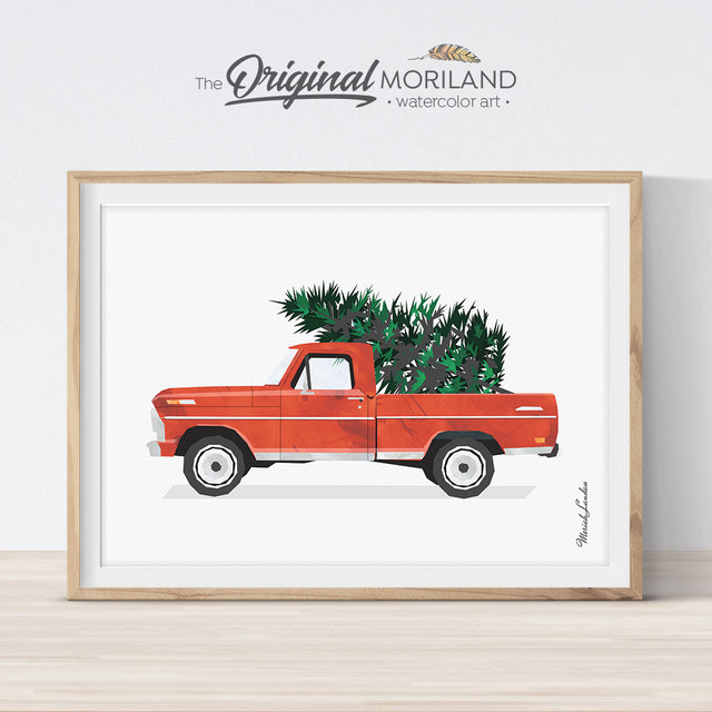 Christmas Truck Print - Printable Art – MORILAND