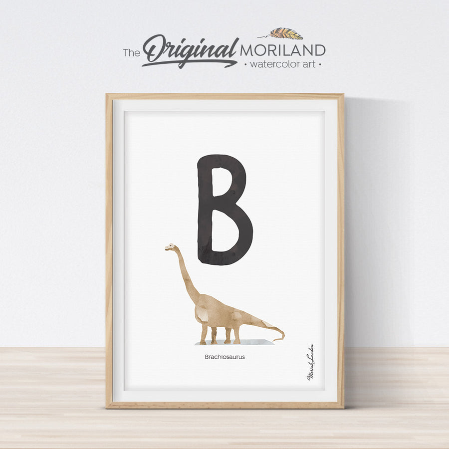 Dinosaur Alphabet | Letter B - Printable Art – MORILAND